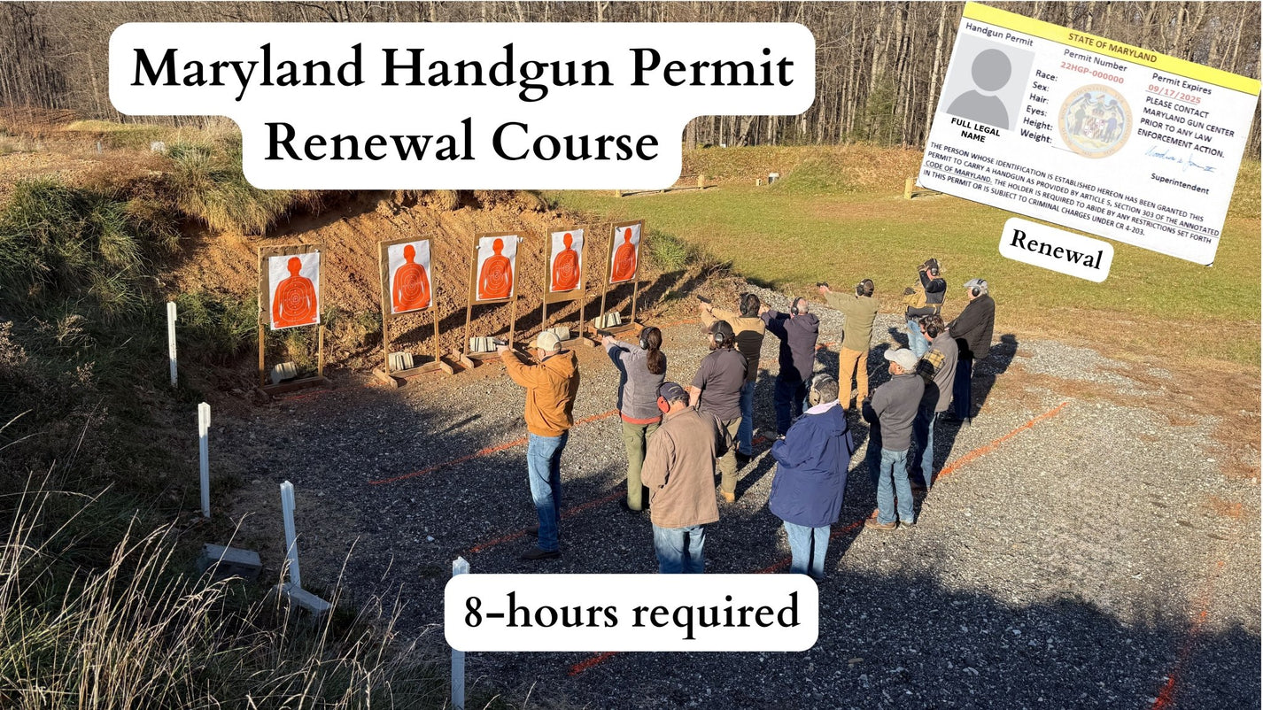 Maryland Handgun Permit Renewal Course | SAFE Firearms Training, LLC